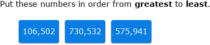 IXL | Put numbers in order | 5th grade math
