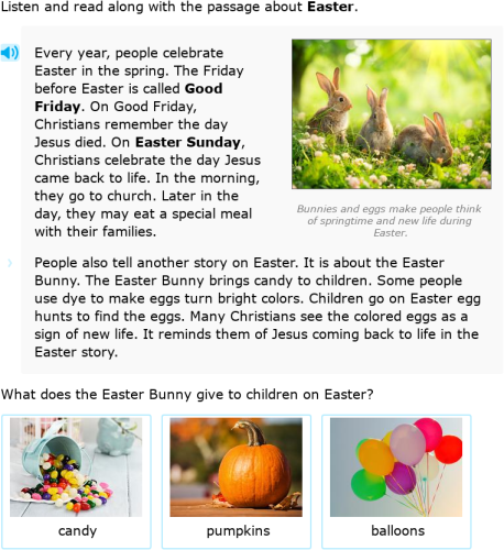 IXL | Easter | 1st grade social studies