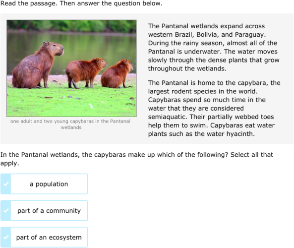 IXL | Describe populations, communities, and ecosystems | 6th grade science