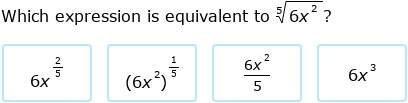 IXL - Convert between rational exponents and radicals (Precalculus ...