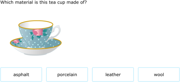 IXL | Identify materials in objects | 2nd grade science
