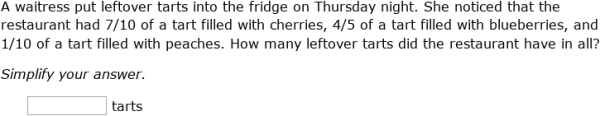 IXL | Add and subtract fractions and mixed numbers: word problems | 5th ...