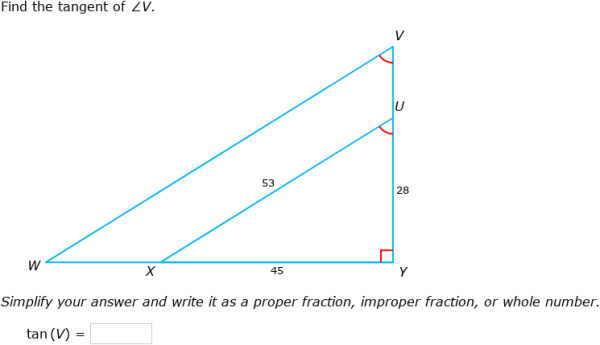 IXL - Trigonometric ratios in similar right triangles (Geometry practice)