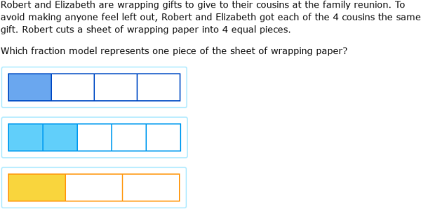 IXL | Unit fractions: modeling word problems | 3rd grade math