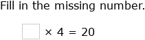 IXL | Multiplication and division facts up to 10: find the missing ...