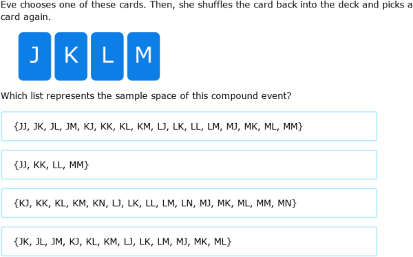 IXL | Sample spaces for compound events using lists and tables | 7th ...