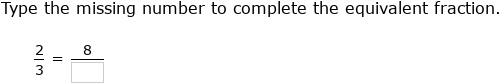 IXL | Find equivalent fractions using multiplication | 4th grade math