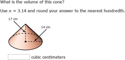 IXL - Volume of cylinders, cones, and spheres (Geometry practice)