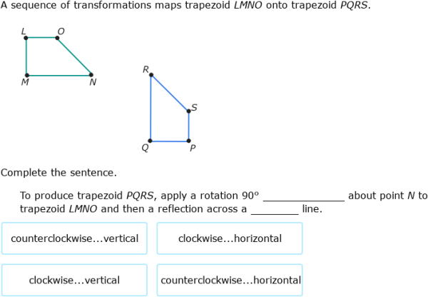 IXL - Checkpoint: Congruence transformations (Geometry practice)