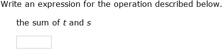 IXL | Write addition and subtraction expressions | 6th grade math