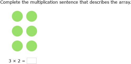 IXL | Write multiplication sentences for arrays: multiply by 3 | 3rd ...