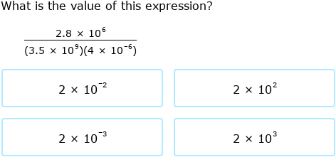 IXL | Checkpoint: Scientific notation | 8th grade math