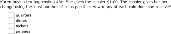 IXL | Making change | 3rd grade math