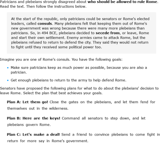 IXL | The Roman Republic: part I | 6th grade social studies