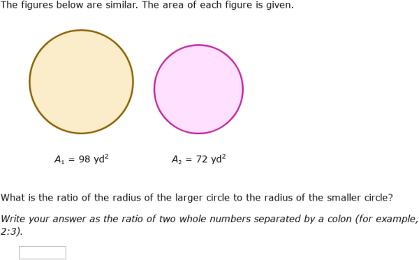 IXL - Areas of similar circles (Geometry practice)