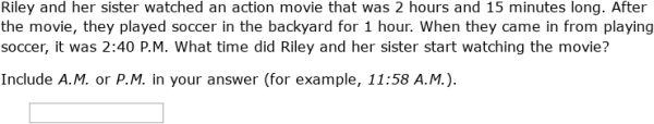 IXL | Find start times: two-step word problems | 3rd grade math