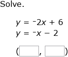 IXL | Solve a system of equations in slope-intercept form | 8th grade math