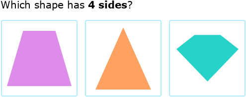 IXL | Count sides | Kindergarten math