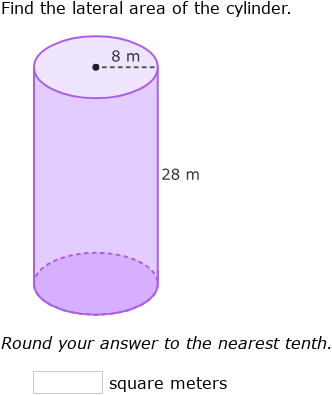 IXL - Lateral area of cylinders (Geometry practice)