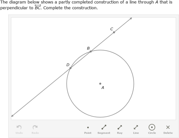 IXL | Construct a perpendicular line | 7th grade math