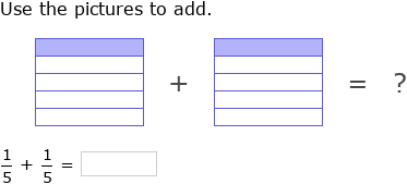 IXL | Add fractions with like denominators using area models | 4th ...