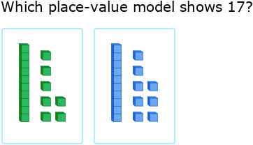 IXL | Place value models up to 20 | 1st grade math