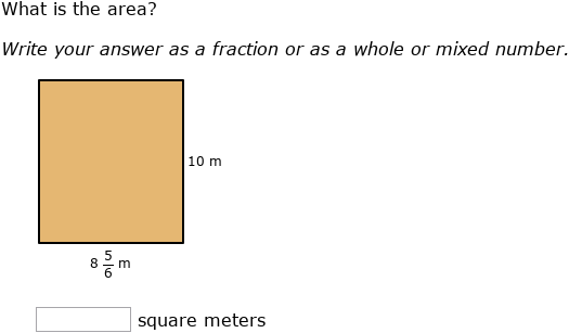 IXL | Area of rectangles with a fractional side | 5th grade math