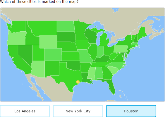 IXL - Major U.S. cities (2nd grade social studies practice)