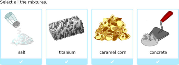 IXL | Identify mixtures | 3rd grade science