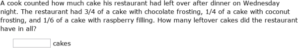 IXL | Add and subtract fractions: word problems | 7th grade math