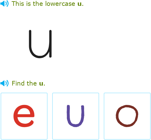 IXL | Learn the letter U | Kindergarten language arts