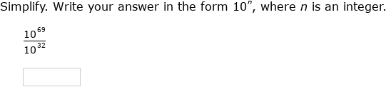 IXL | Exponent rules with powers of ten | 7th grade math