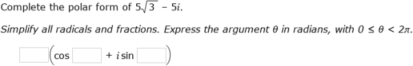 IXL - Convert complex numbers from rectangular to polar form ...