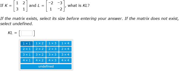 IXL - Multiply two matrices (Algebra 1 practice)