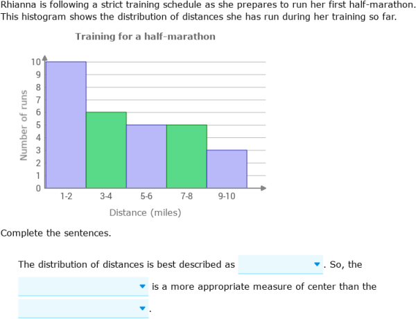 IXL | Choose appropriate measures of center and variation | 7th grade math