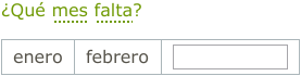 IXL - Months of the year (Level 1 Spanish practice)