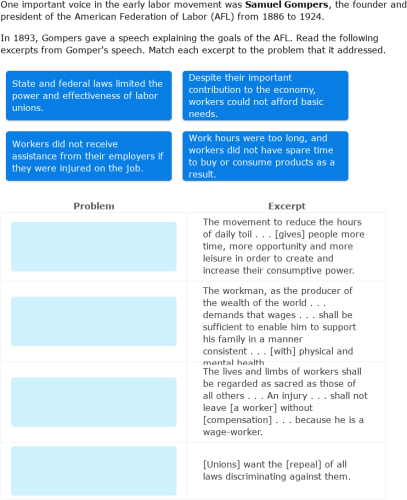 IXL - Labor in the Gilded Age (U.S. History practice)