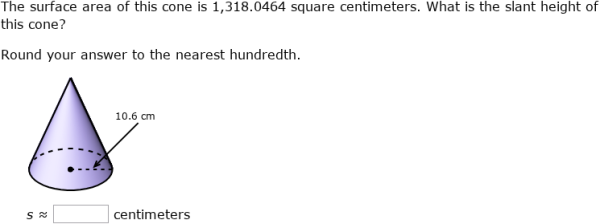 IXL - Surface area of cones (Geometry practice)
