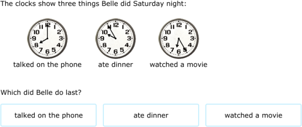 IXL | Compare clocks | 2nd grade math