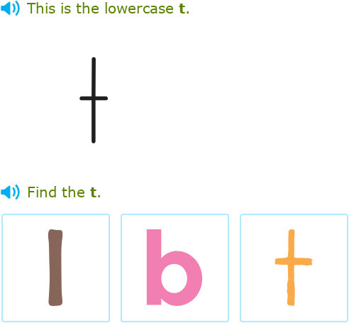 IXL | Learn the letter T | Pre-K language arts