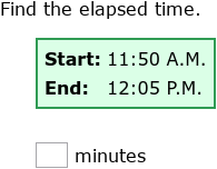 IXL | Find the elapsed time | 3rd grade math
