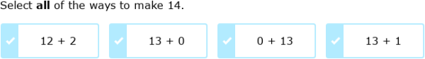 IXL | Make 14 using addition and subtraction | 2nd grade math