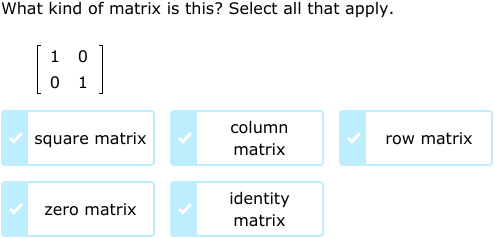 IXL - Matrix vocabulary (Algebra 2 practice)