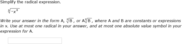 IXL - Simplify radical expressions with variables: cube roots (Algebra ...