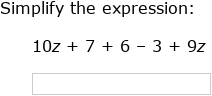 IXL | Simplify expressions by combining like terms | 7th grade math
