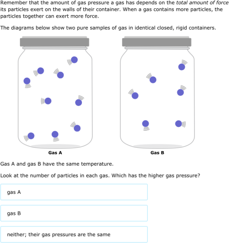 IXL | How does particle motion affect gas pressure? | 6th grade science