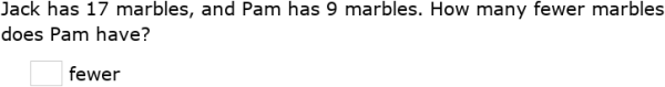 IXL | Comparison word problems up to 20: how many fewer? | 1st grade math