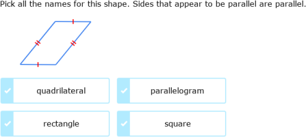 Parallelogram Shapes And Names