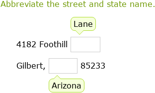 IXL | Abbreviate street names and state names | 5th grade language arts
