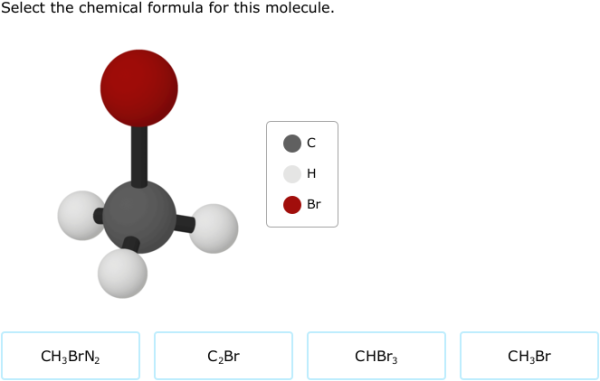 IXL | Match chemical formulas to ball-and-stick models | 6th grade science